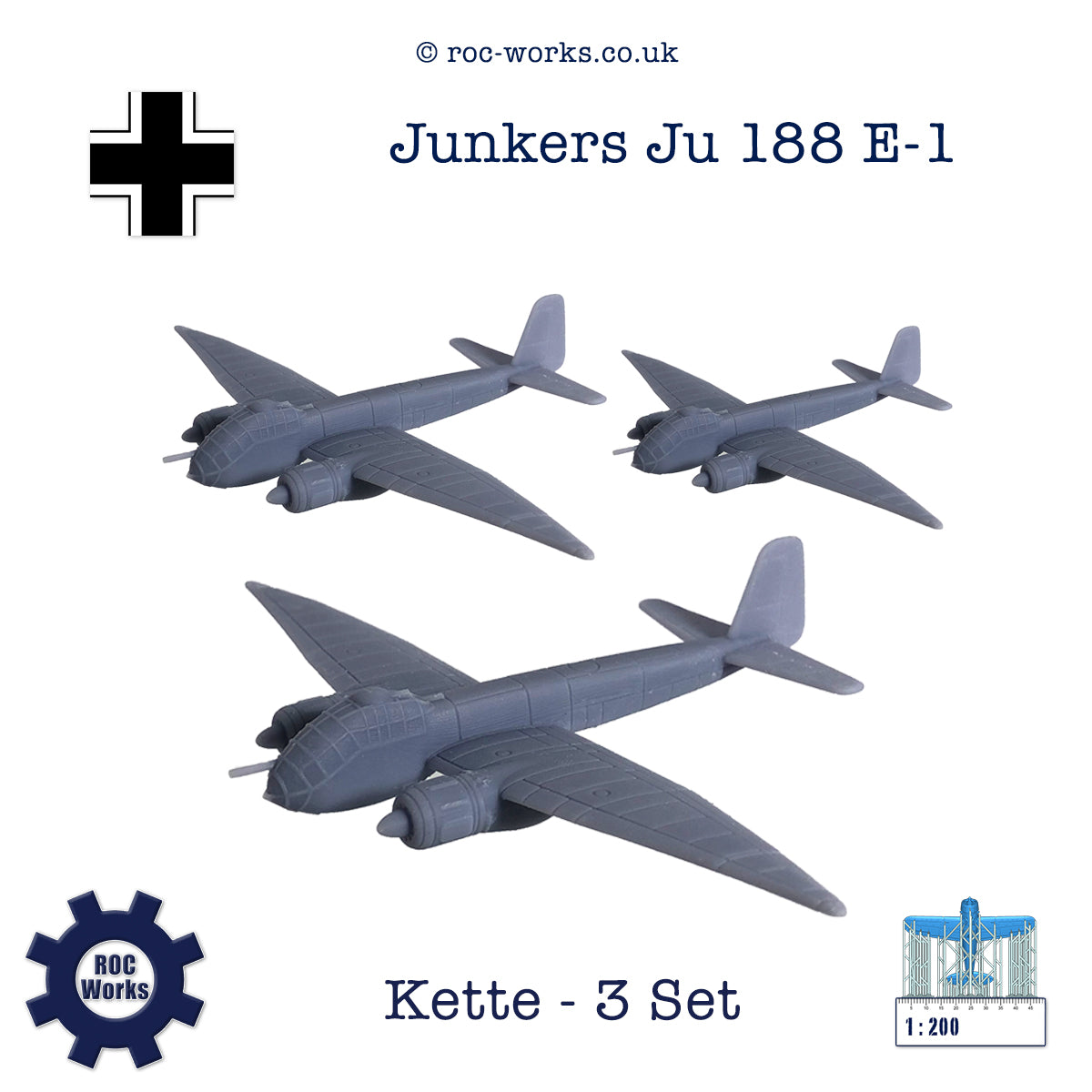 Junkers Ju 188 E-1 (resin print) – RocWorks